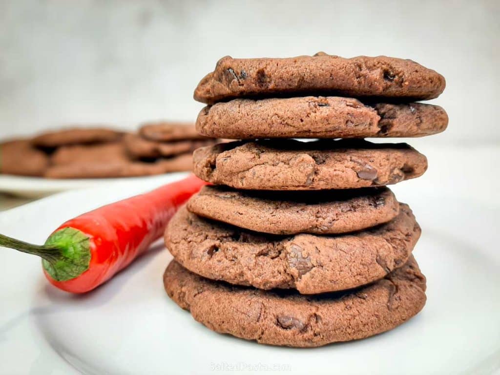 Chili Chocolate Cookies - SaltedPasta
